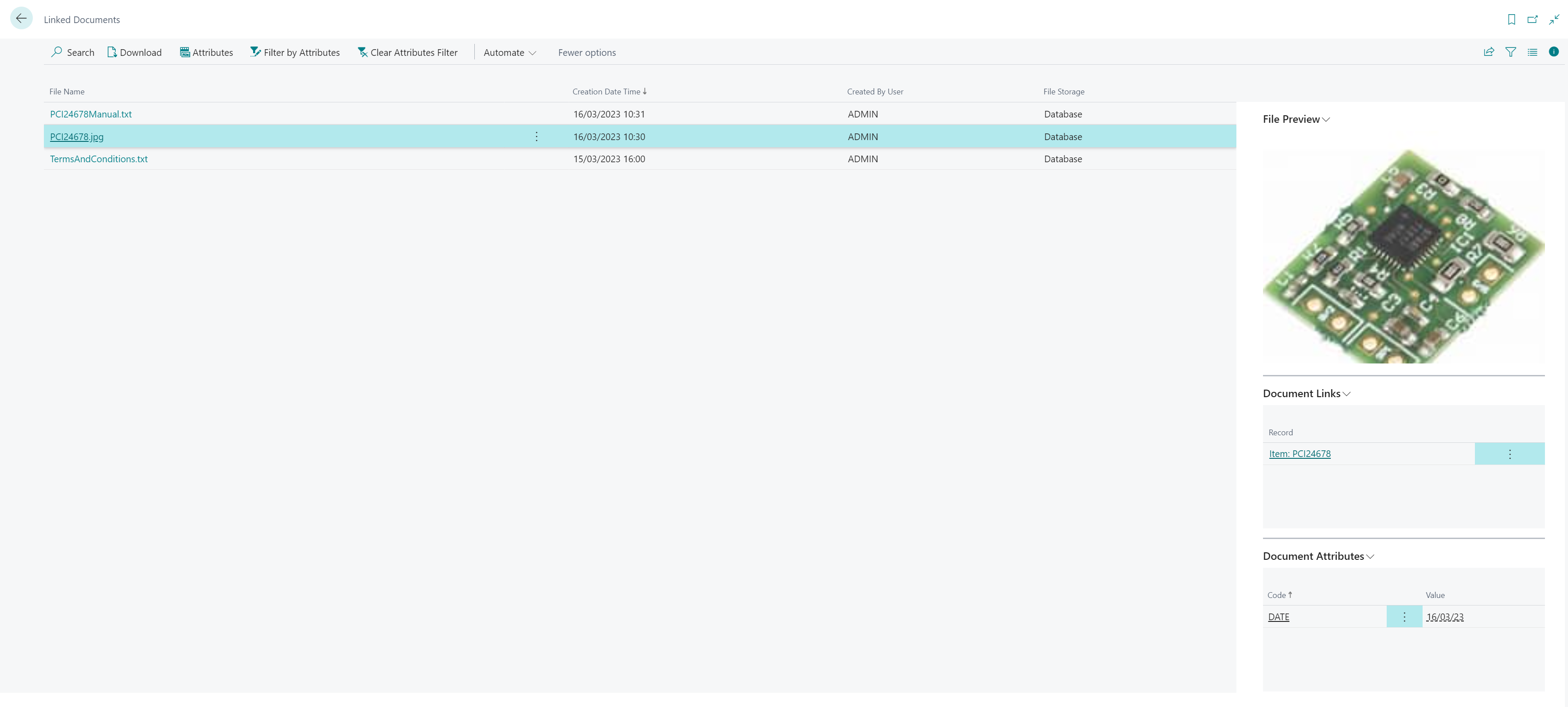 Clever Dynamics - Linked Documents List
